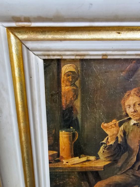 Antike Bild "Le Fumeur" von David Teniers der Jüngere (8) (Gebraucht ...