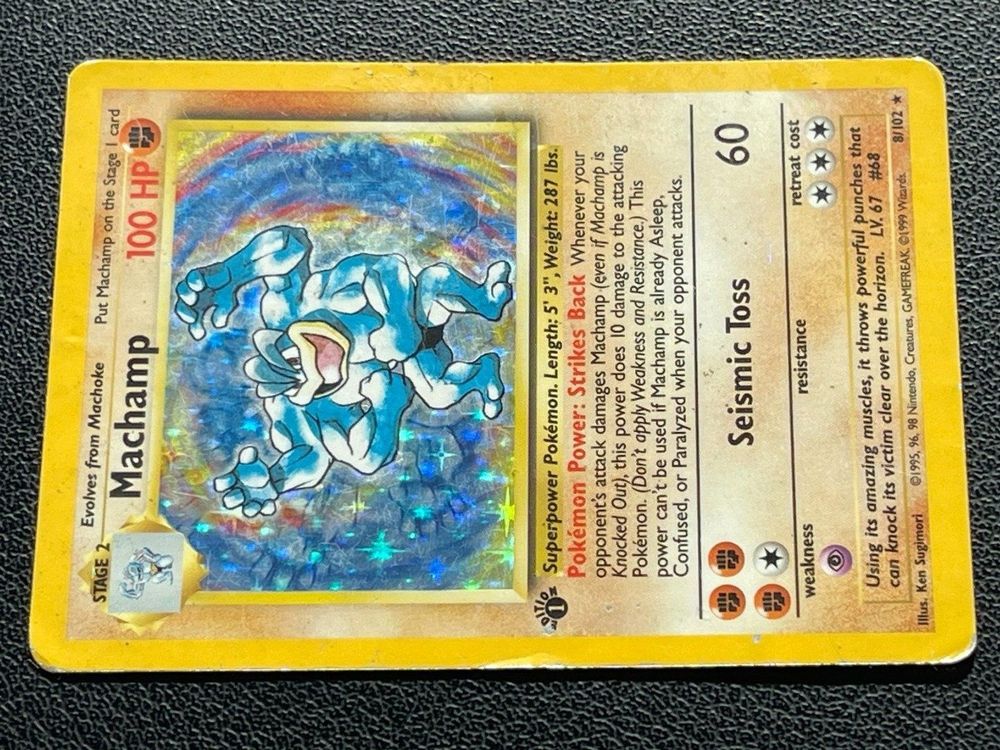 Machamp 8/102 Holo Rare Pokémon Base Set 1st. Edition (Neu (gemäss Beschreibung)) in Uster für ...