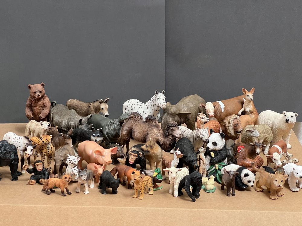 53 Schleich Tiere Eltern Tier mit Jungtier Kind gross klein | Kaufen ...