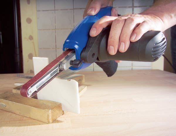 Westfalia Elektrische Feile 400 W mit 12 Schleifbändern (Neu und ...