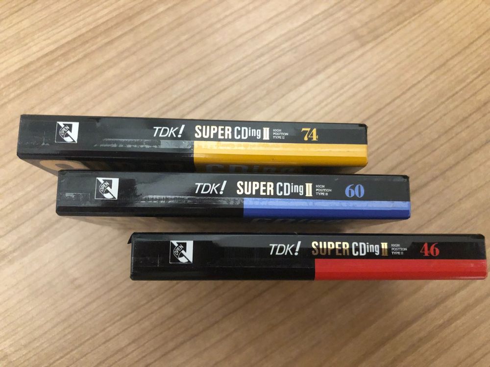 3 x TDK Super-CD2-46A/-60A/-74A Type II CHROM sehr selten! (Neu und ...