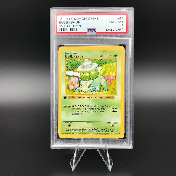 Bulbasaur Base 1. Edition Shadowless PSA 8 (Gebraucht) in Hagendorn für ...