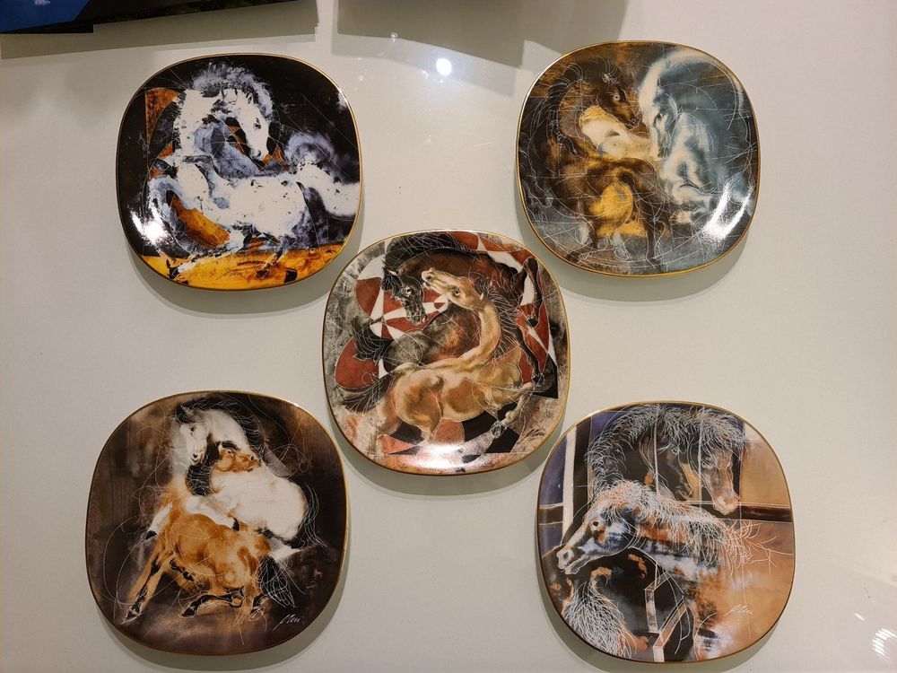 5 Rosenthal Porzellanteller Hans Erni (Gebraucht) in La Chaux-de-Fonds für CHF 29 – mit ...