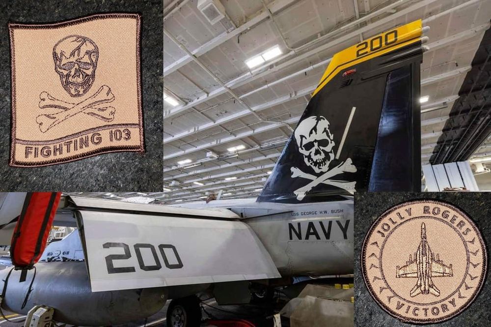 Patches Jolly Rogers VFA-103 US Navy (2 Abzeichen) (Neu (gemäss ...