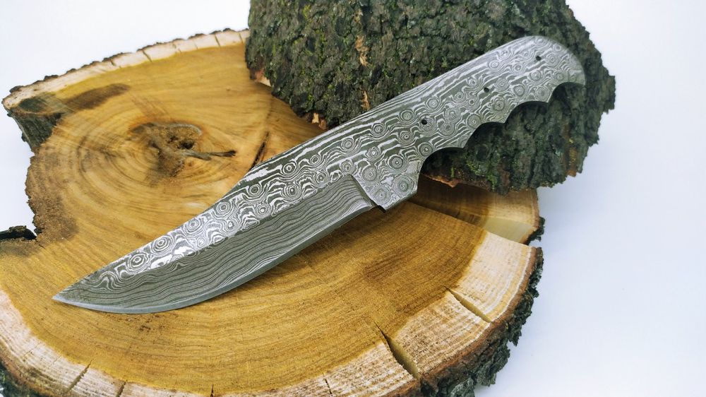 Damastklinge Rohling Klinge DAMASKUS Messer Damast Schmiede (Neu und ...