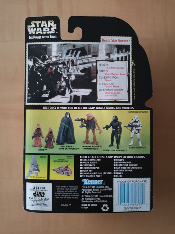 Star Wars Collection 1 Death Star Gunner Kenner 1996 (Gebraucht) in ...