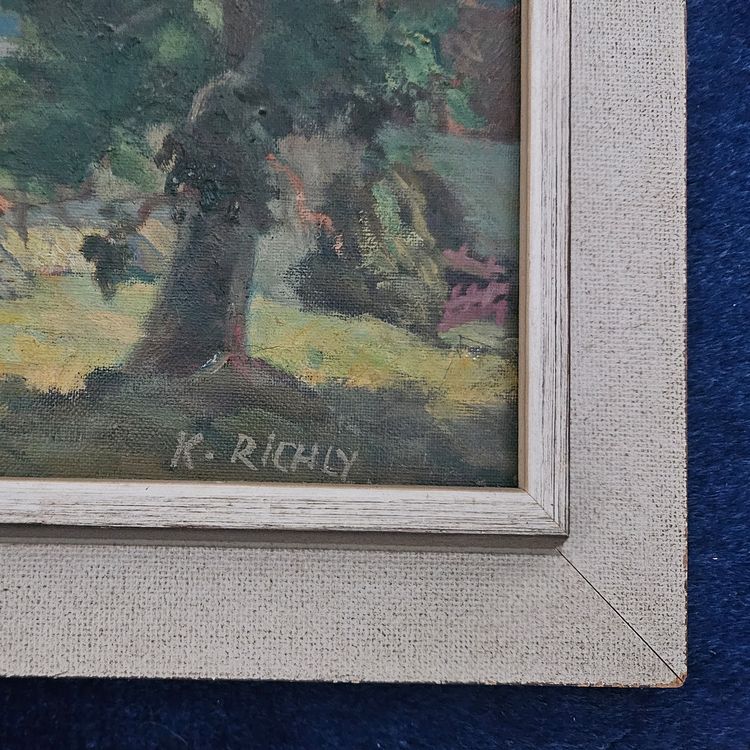 Ölgemälde von Burg in der Landschaft (Gebraucht) in Rieden AG für CHF 29 – nur Abholung auf ...