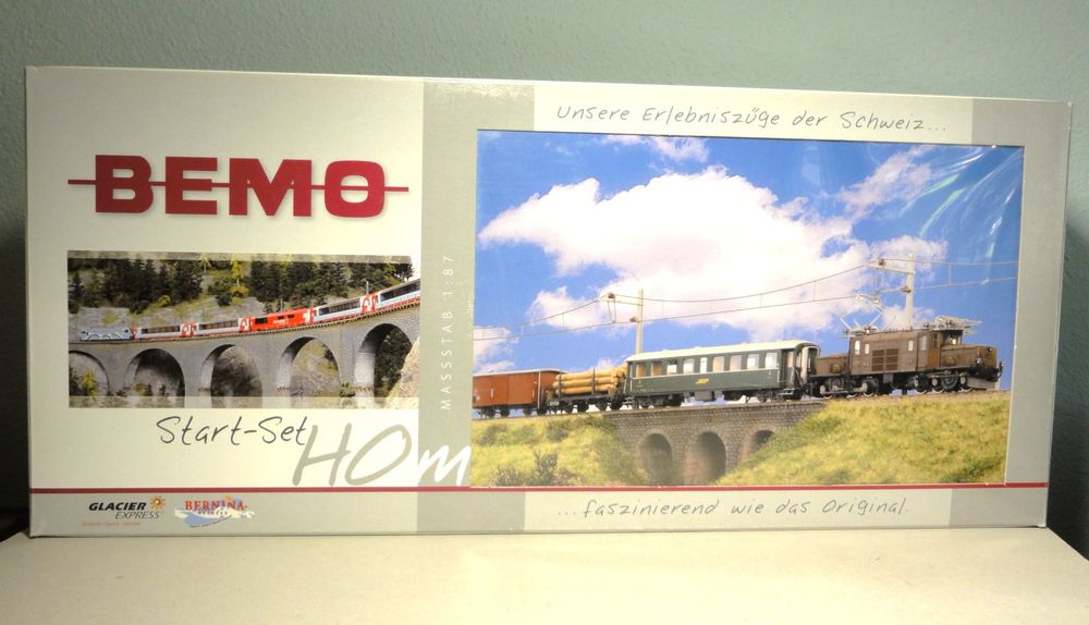 StartSet BEMO H0m/DC - RhB 413 Ge 6/6 I Personen-Güterwagen (Gebraucht ...