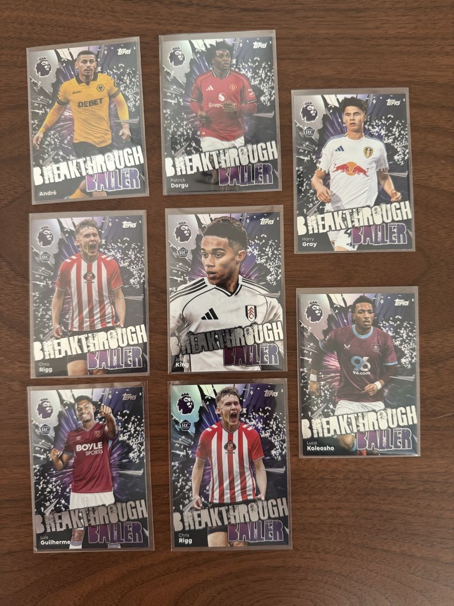 Topps Premier League 2025/26 Breakthrough Baller-Set (Gebraucht) in ...