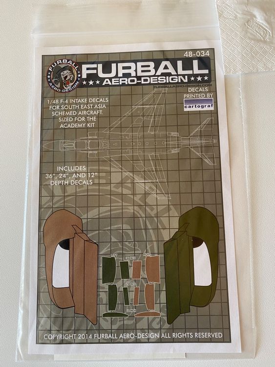 1/48 F-4 PHANTOM II INTAKE SOUTH EAST ASIA DECALS FÜR ACADEM | Kaufen ...