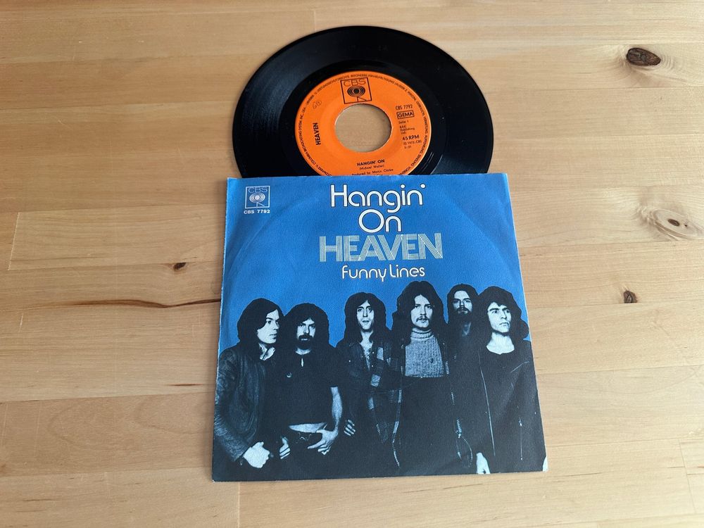 HEAVEN sehr rare Hangin' on Single Prog Rock Top Kult 70's (Gebraucht ...