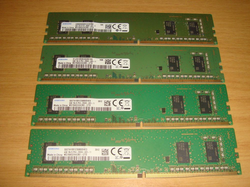 4 stück 4gb ddr4 2666 RAM für Computer. (Gebraucht) in St. Gallen für ...