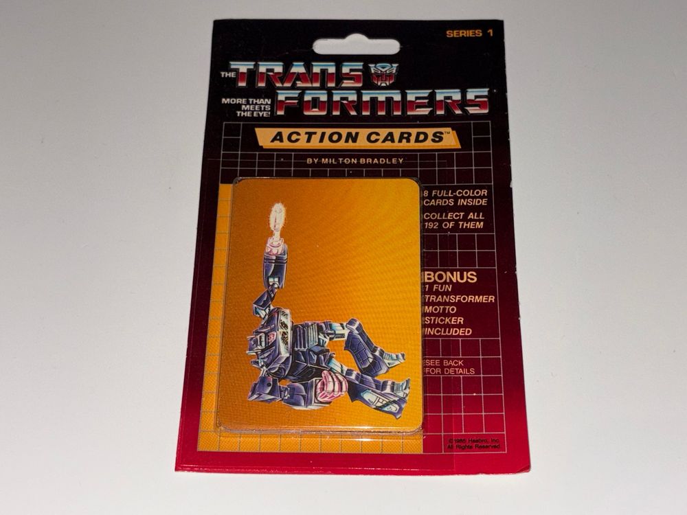 Action/Trading Cards TCG Pack - Transformers Series 1 (1985) (Neu und ...