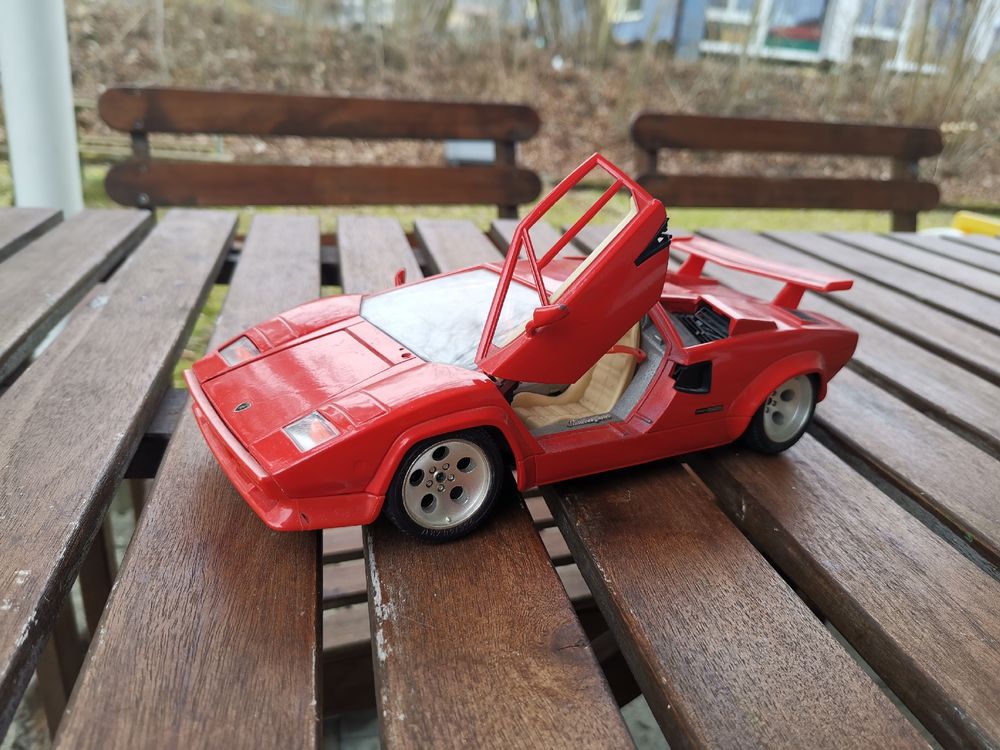 Vintage Red Lamborghini Countach Model Car. DEFECTIVE (Defekt) in ...