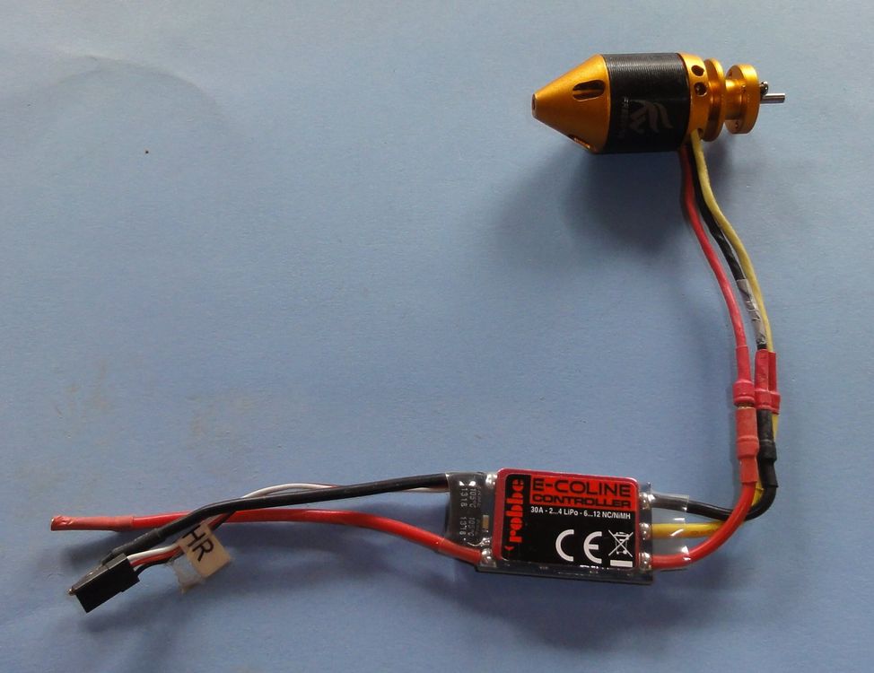 Brushless-Regler Robbe E-Coline 30A, 2-4s & Motor Freewing (Gebraucht ...