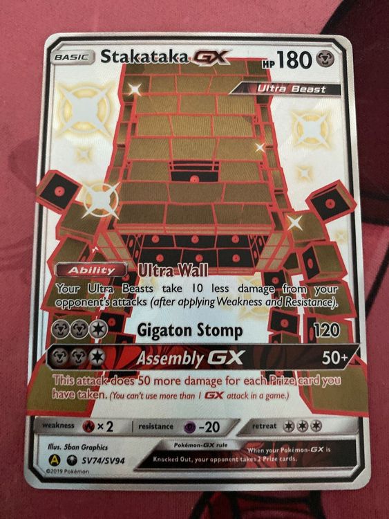 Pokemonkarte Stakataka GX Shiny | Kaufen auf Ricardo
