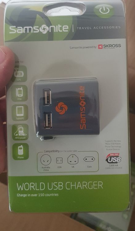 Neuer Samsonite USB-Reiseadapter für über 150 Länder skross (Neu und ...