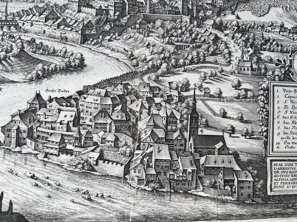 original Merian Stich von Baden 1. Hälfte 17.Jh. | Kaufen auf Ricardo