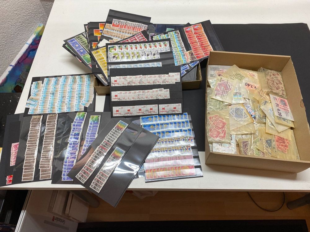 Lot Briefmarken Schweiz in Tüten und Steckkarten | Kaufen auf Ricardo