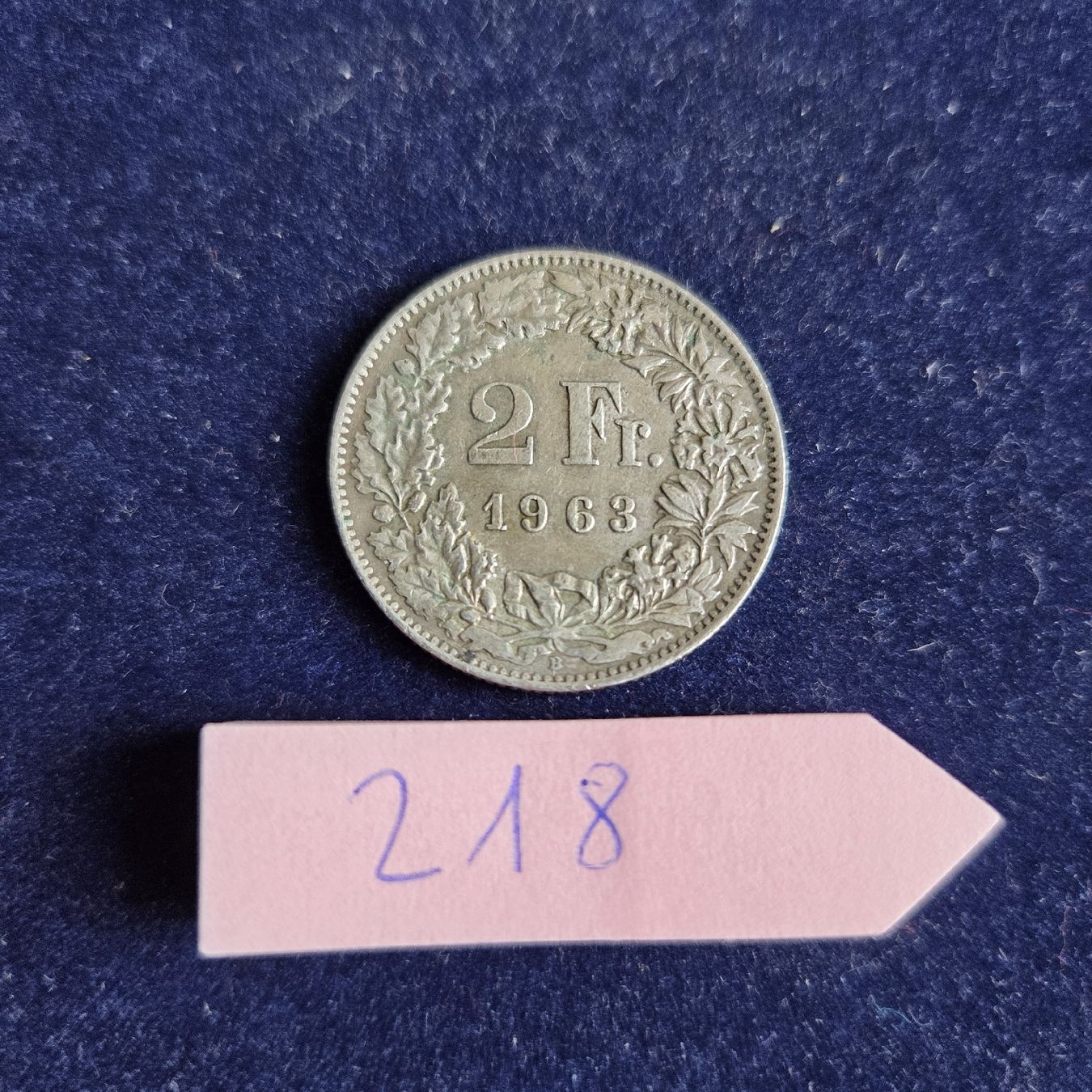 2 Fr. Silbermünze, Jahrgang 1963, schönes Sammlerstueck (Gebraucht) in ...