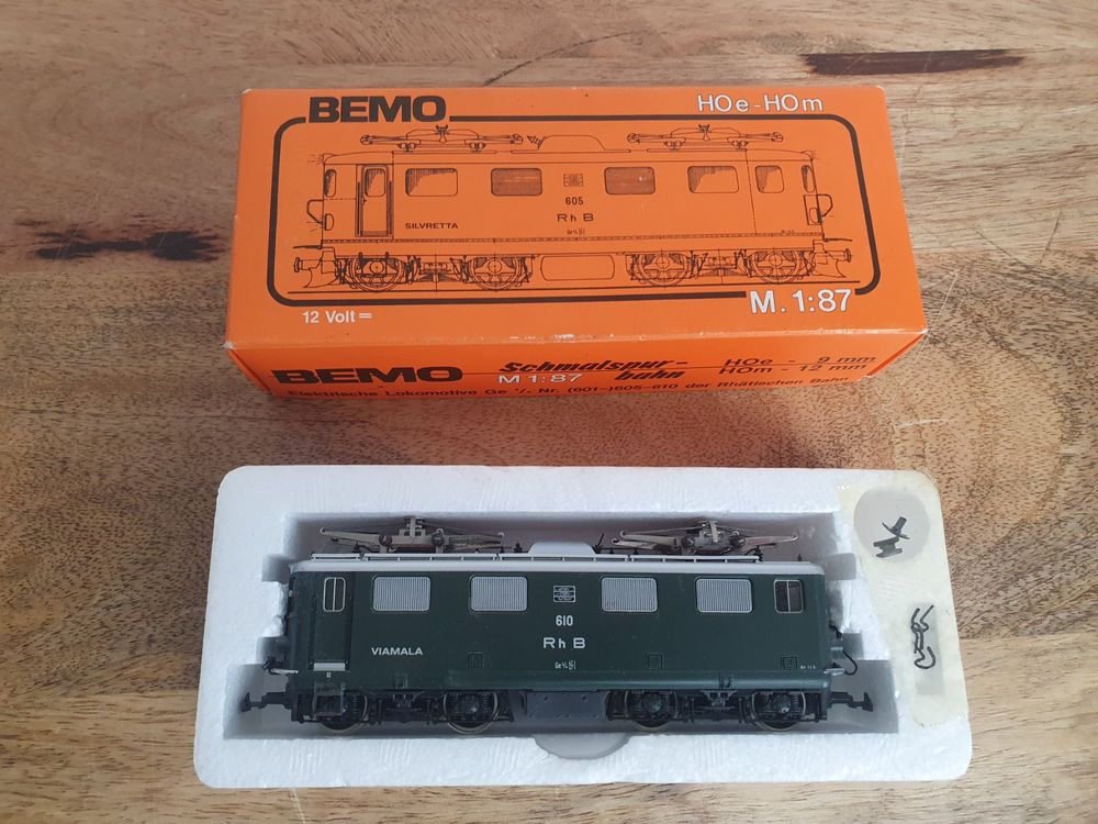 Bemo 1250 HOe HOm DC E-Lok Ge 4/4 610 VIAMALA RhB OVP (Defekt) in ...