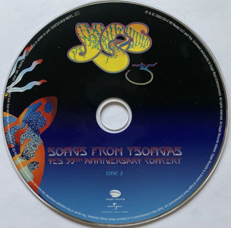 YES - SONGS FROM TSONGAS - YES THE 35th ANNIVERSARY CONCERT (Gebraucht ...