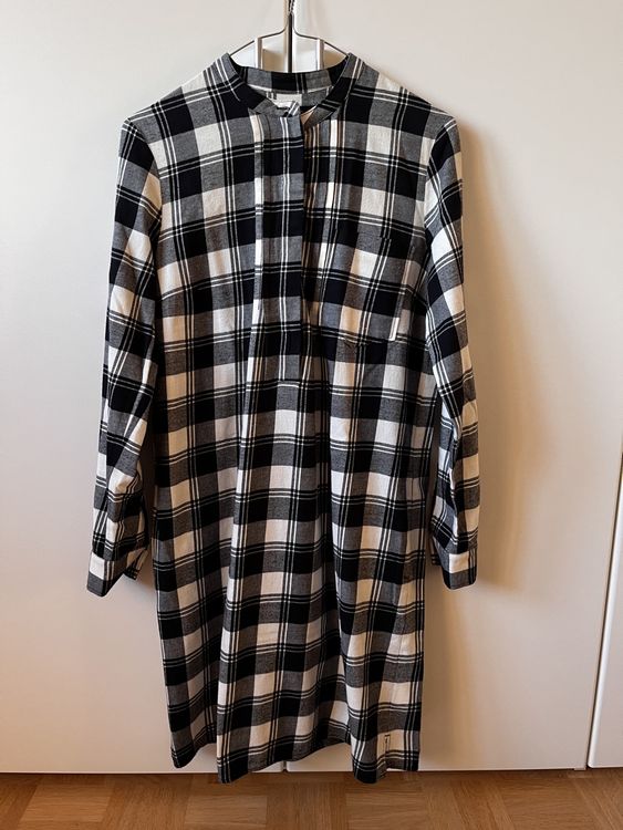 Marc O'Polo Hemdblusenkleid Gr. S schwarz/weiss kariert Baum (Gebraucht ...