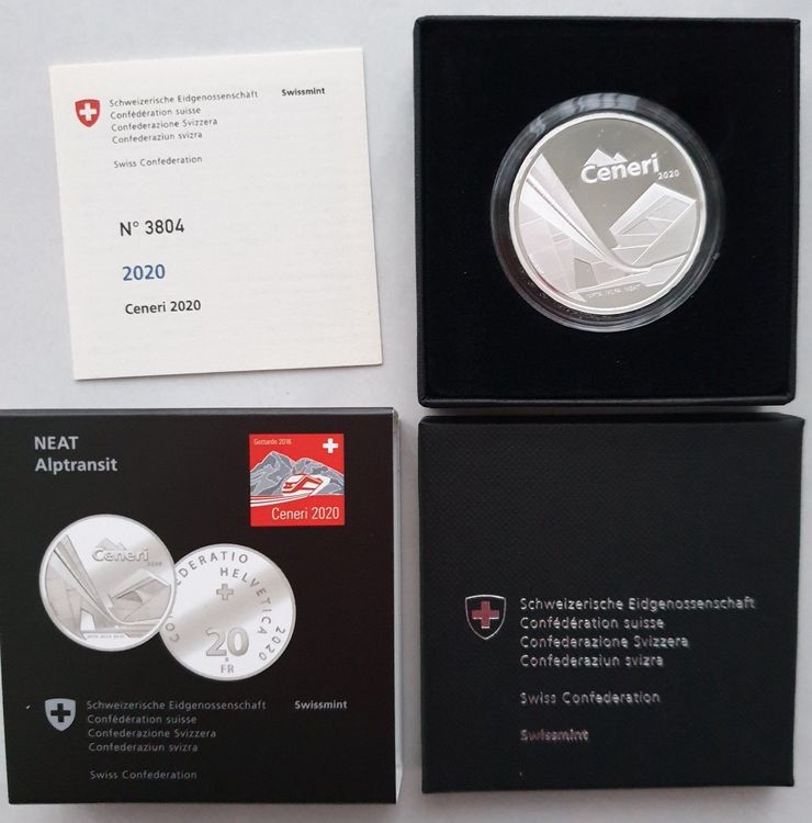 NEAT Ceneri Alpentransit Münze Silber | Kaufen auf Ricardo