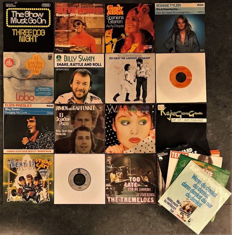 56x 7'' Singles: Pop, Schlager, Rock, SRF1-"Groove" (Gebraucht) in Bern ...