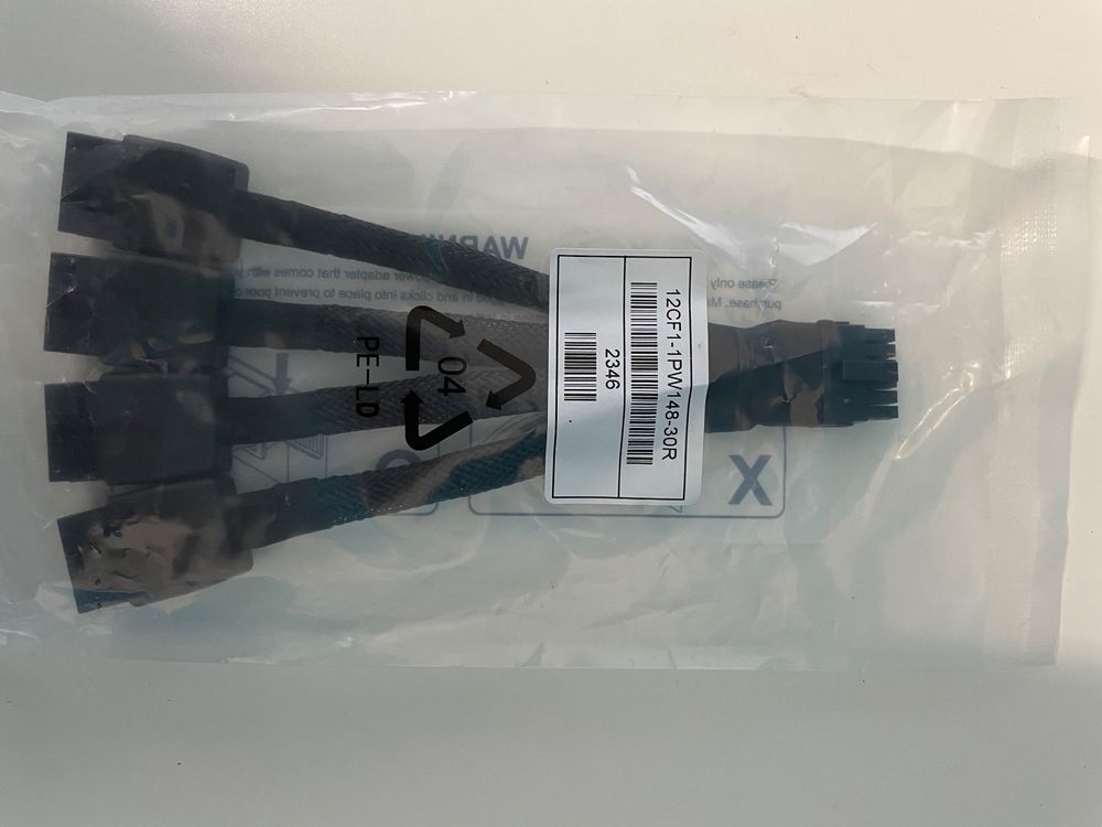 NVIDIA 12VHPWR 12+4 PIN TO 4X 8 PIN PCIE POWER ADAPTER CABLE | Kaufen ...