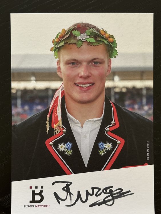Signierte Schwingerkarte Matthieu Burger saisonaktuell (Gebraucht) in ...