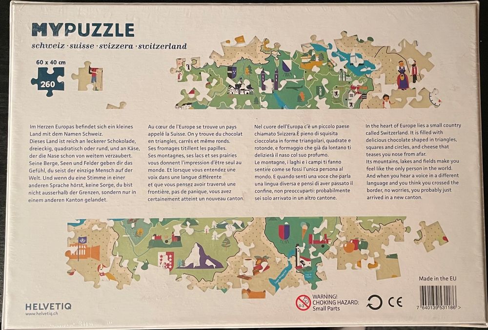 MYPUZZLE Schweiz - Schweizer Puzzle ungeöffnet (Neu und ...
