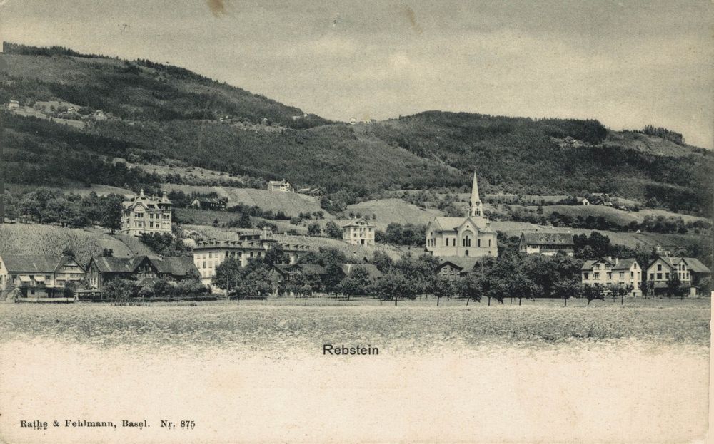 Rebstein, Generalansicht mit Kirche und Villa Rosenberg | Kaufen auf ...