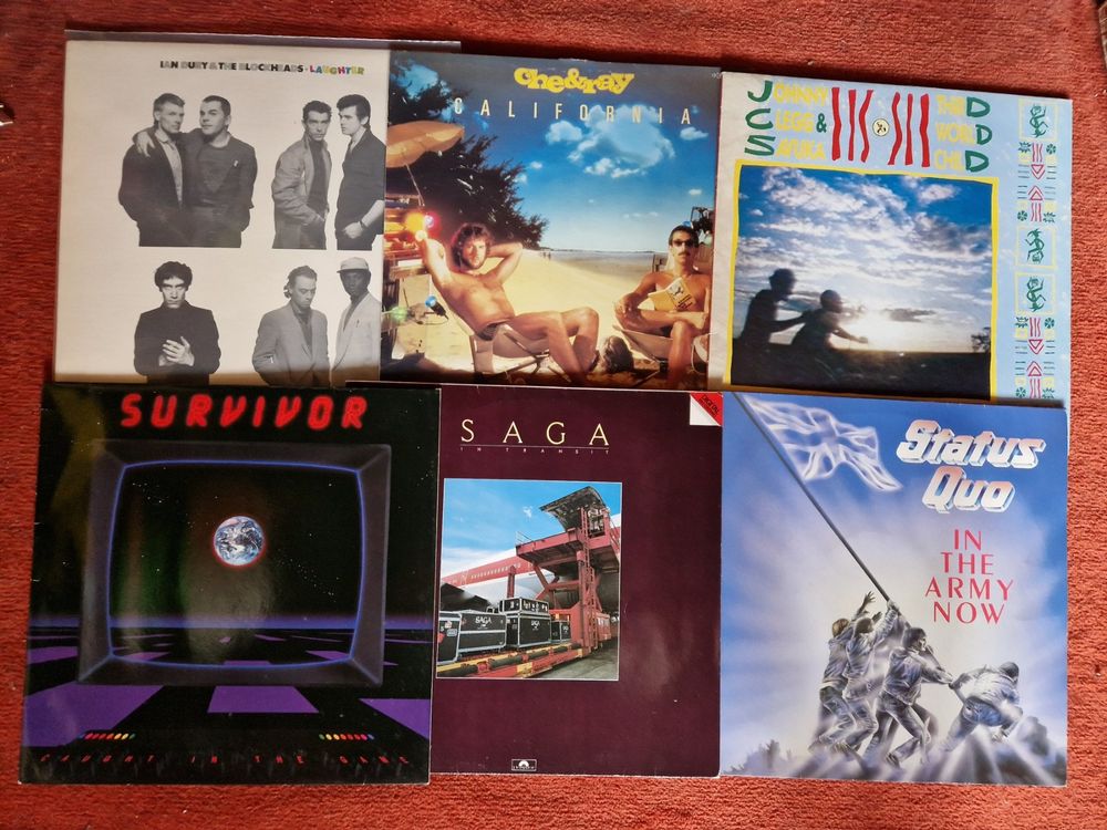 LP Sammlung / 6 Stk. / Pop&Rock Klassiker, Status Quo, Saga | Kaufen auf Ricardo