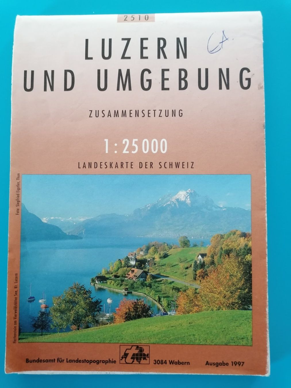2510 Luzern und Umgebung🌞1:25'000 Landeskarte der Schweiz (Gebraucht ...