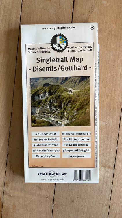 Swiss Single Trail Map Disentis Gotthard | Kaufen auf Ricardo