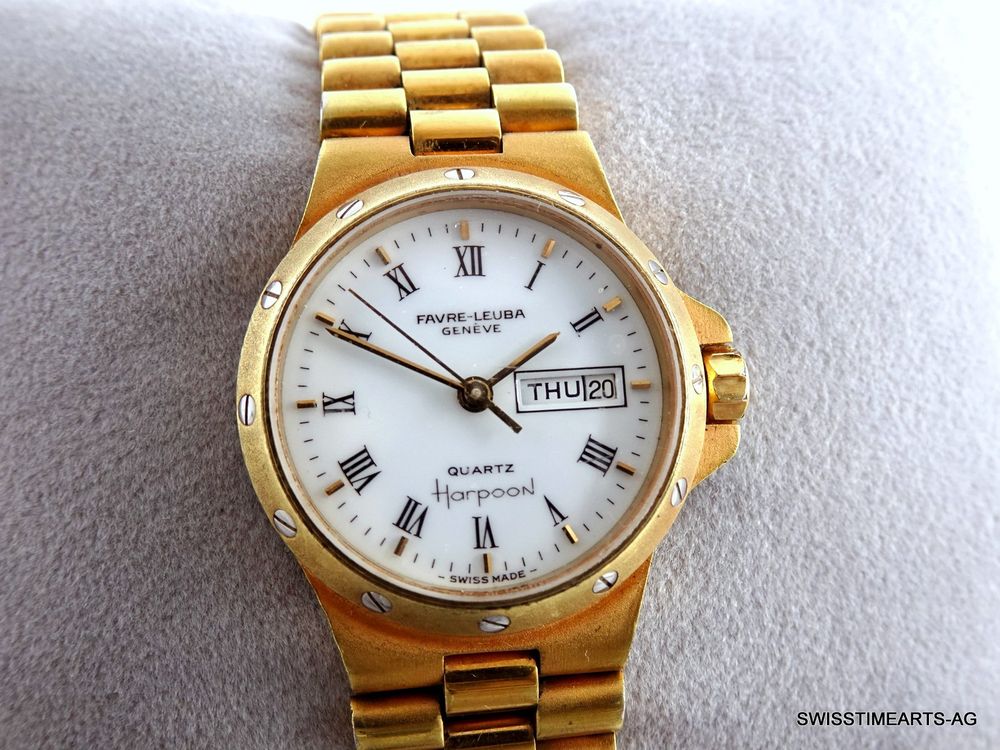 FAVRE LEUBA GENEVE HARPOON 1550-51 DAY-DATE DAMENUHR (Gebraucht) in ...