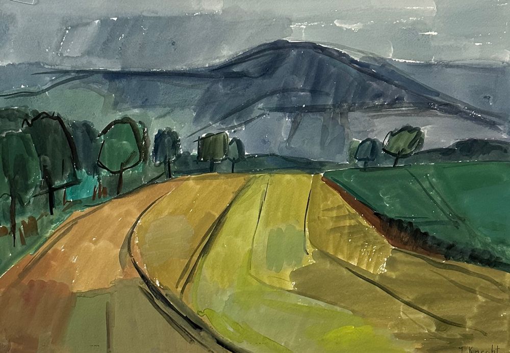 Josef Knecht (1913) Landschafts Aquarell (Gebraucht) in Root für CHF 64 ...