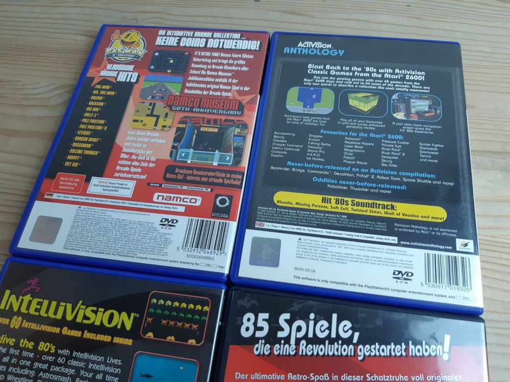 Retro Games Set: Namco Museum Atari Activision Anthology PS2 (Gebraucht ...