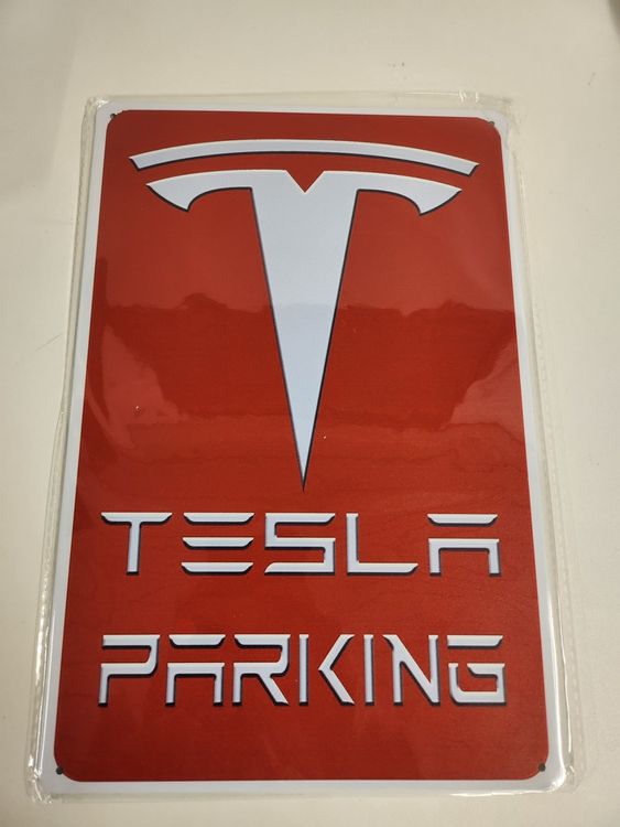 Tesla Parking Only Blechschild 20x30cm | Kaufen auf Ricardo