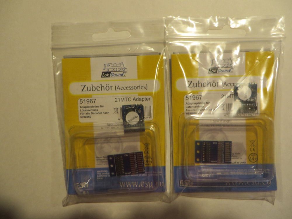 2x ESU Lokpilot V4/M4 MTC 21 + 51967 | Kaufen auf Ricardo