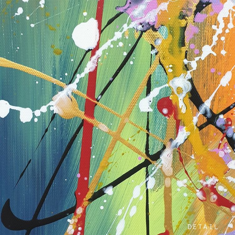 Triptychon Original Gemälde von Dieu "Sunstream" abstrakt (Neu (gemäss Beschreibung)) in Dresden ...