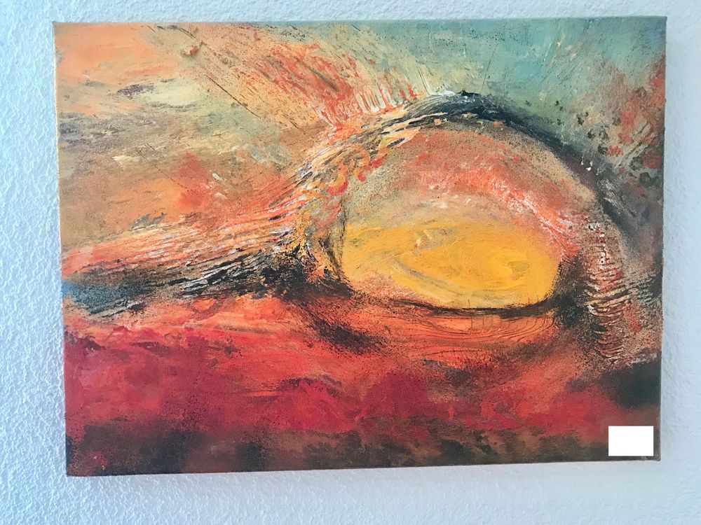 Kleines Acryl - Bild Unikat auf Leinwand (Gebraucht) in Biberist für CHF 10 – mit Lieferung auf ...