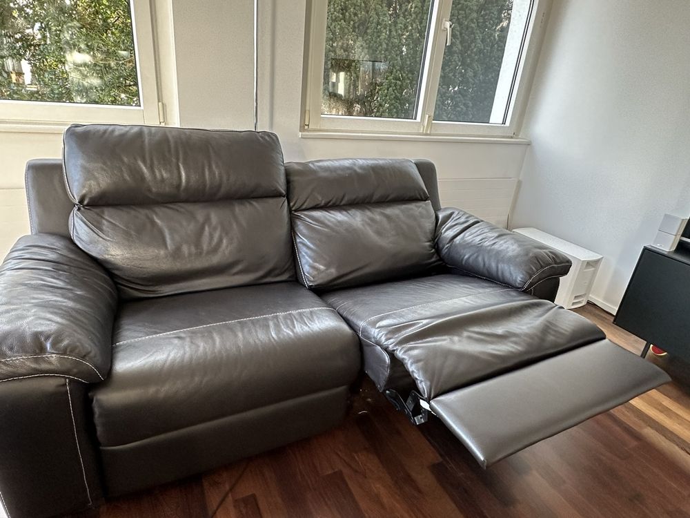 Ledersofa elektrisch verstellbar braun Leder | Kaufen auf Ricardo