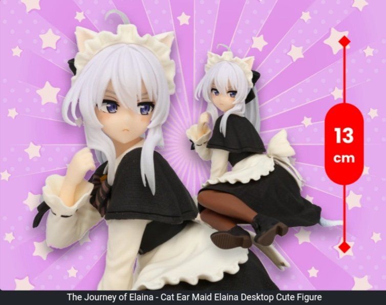 The Journey of Elaina Cat Maid Desktop Cute Figure Taito (Neu und originalverpackt) in Baar für ...