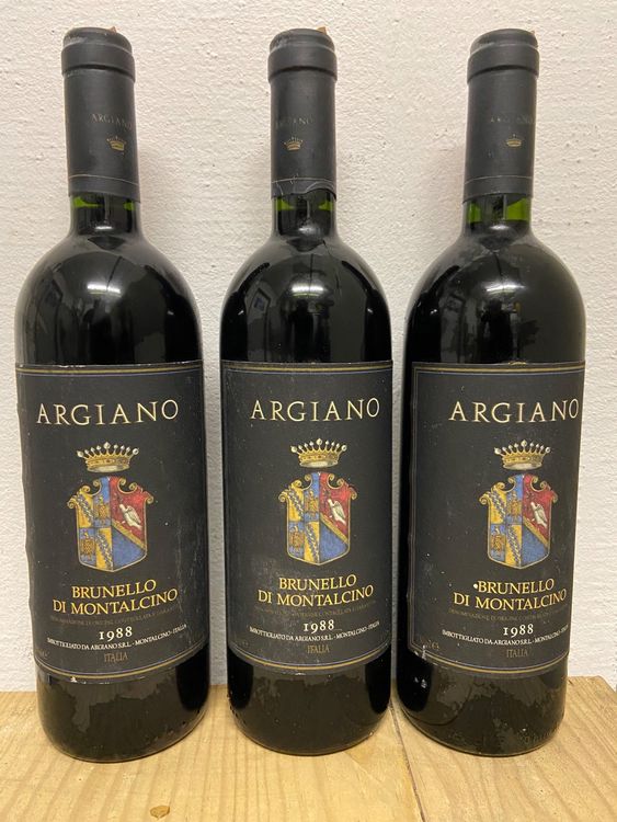 3 Fl 1988 Argiano, Brunello di Montalcino DOCG Toscana | Kaufen auf Ricardo
