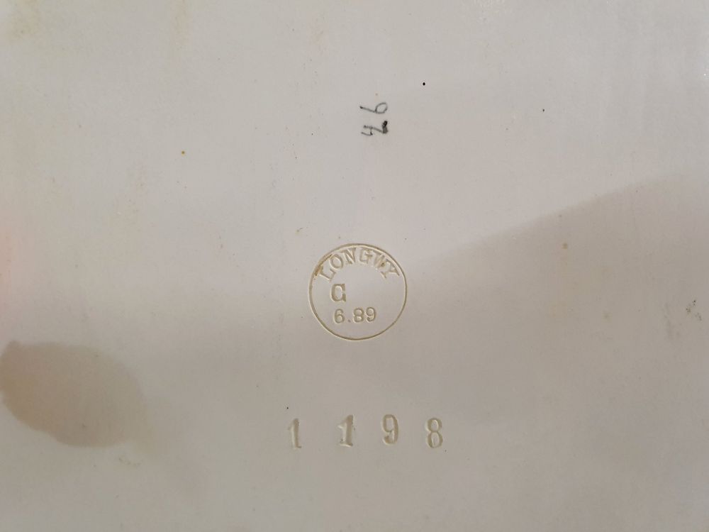 sehr alte schöne LONGWY Platte, Keramik, Frankreich | Kaufen auf Ricardo