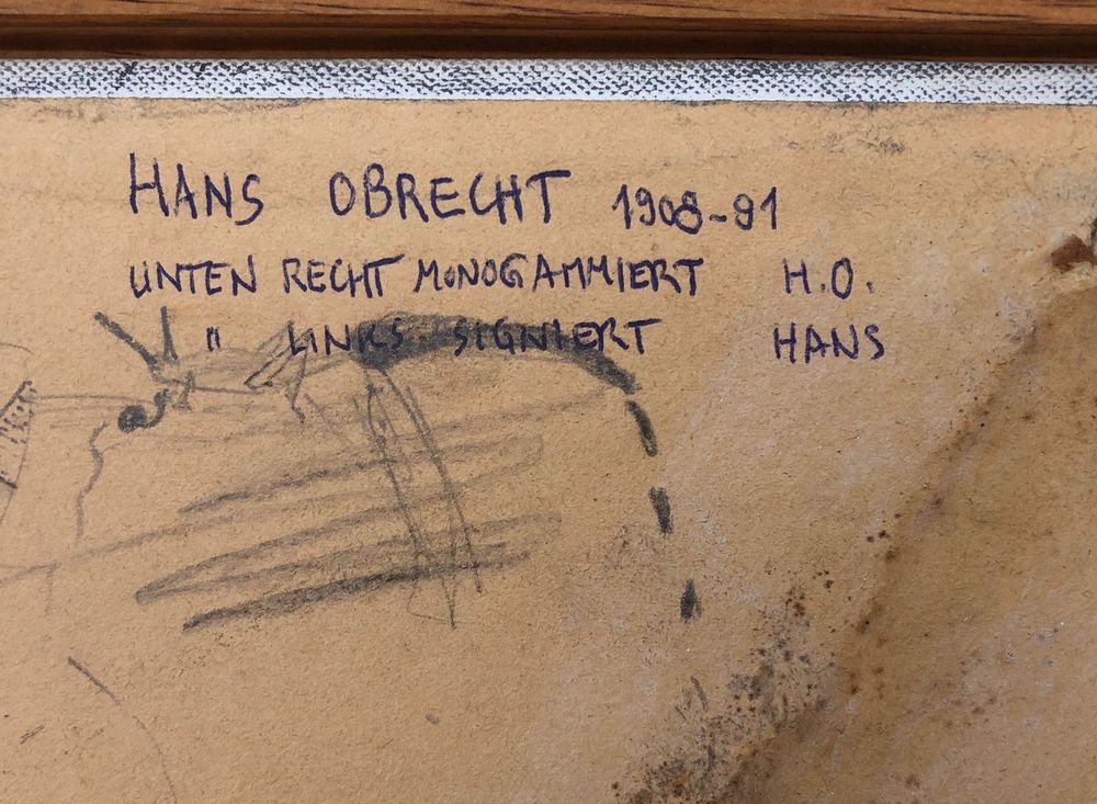 Hans Obrecht (1908-1991) Orig. Gemälde | Kaufen auf Ricardo