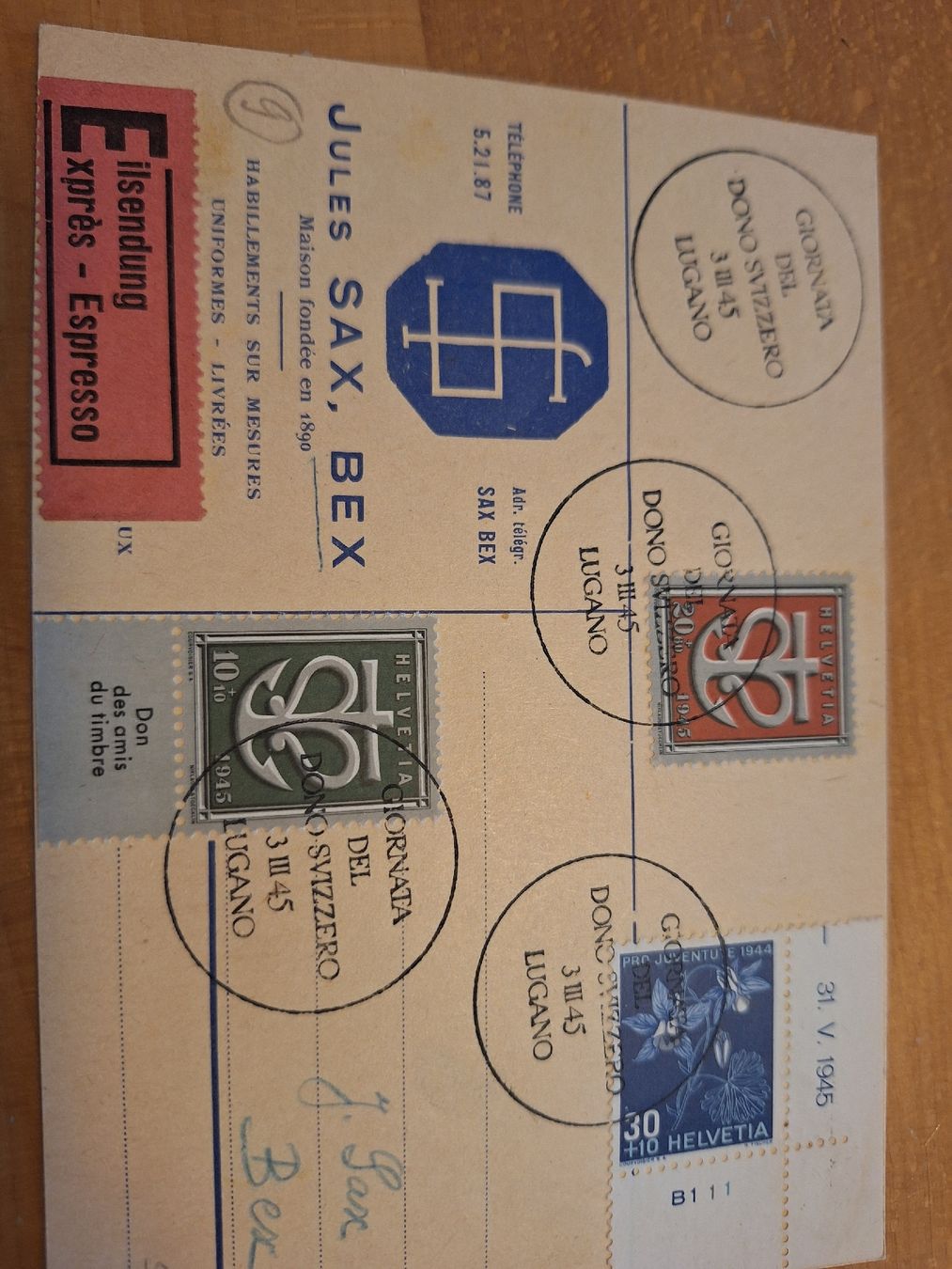 Schweiz - Helvetia - Lugano - Giornata Dono Svizzero! 91 (Usato) a ...