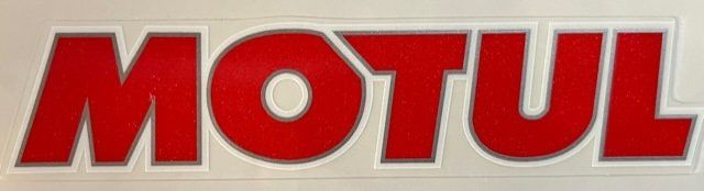 Motul Öl Aufkleber Sticker Masse 12.5x2.7cm in rot (Neu (gemäss ...